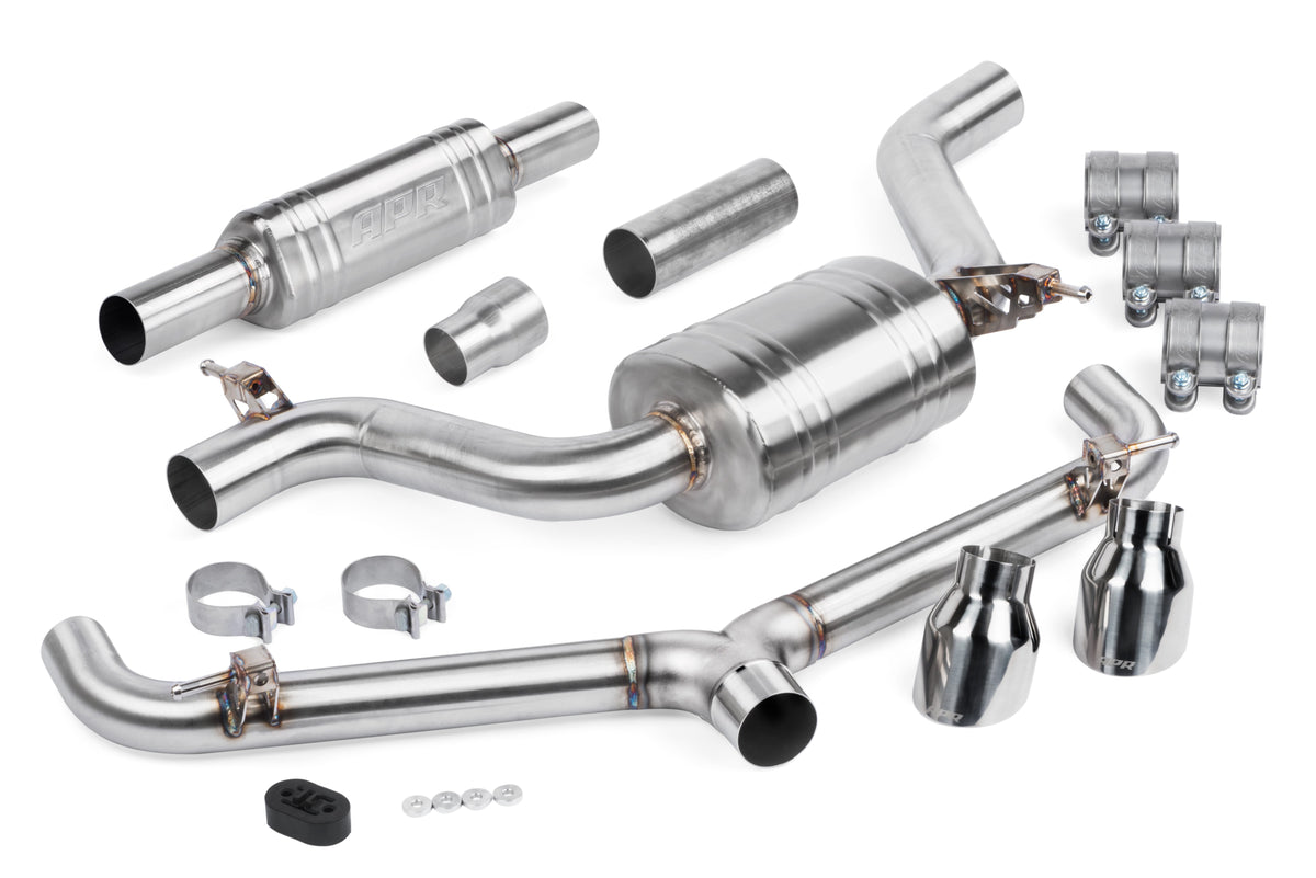 APR Catback Exhaust System (w/ Front Muffler) - GTI TRC (MK7.5 ...