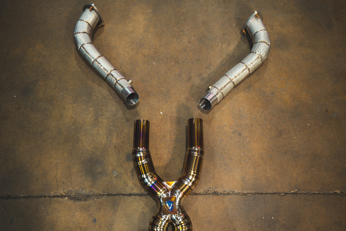 Ferrari California 4.3 V8 Free Flow Front Pipes – Eurosport Performance